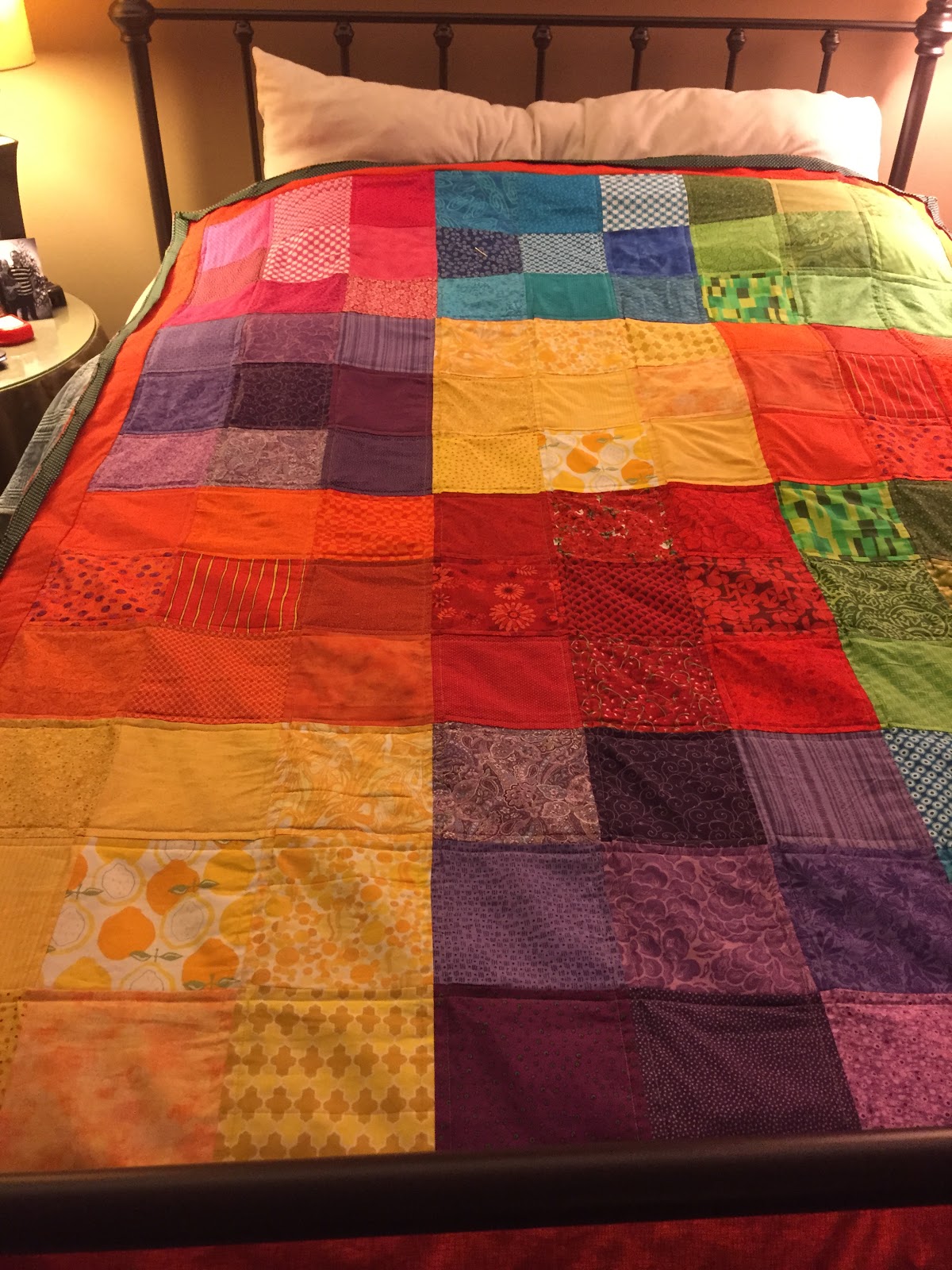 Sunny Day Creative Creations: Colorful block quilt