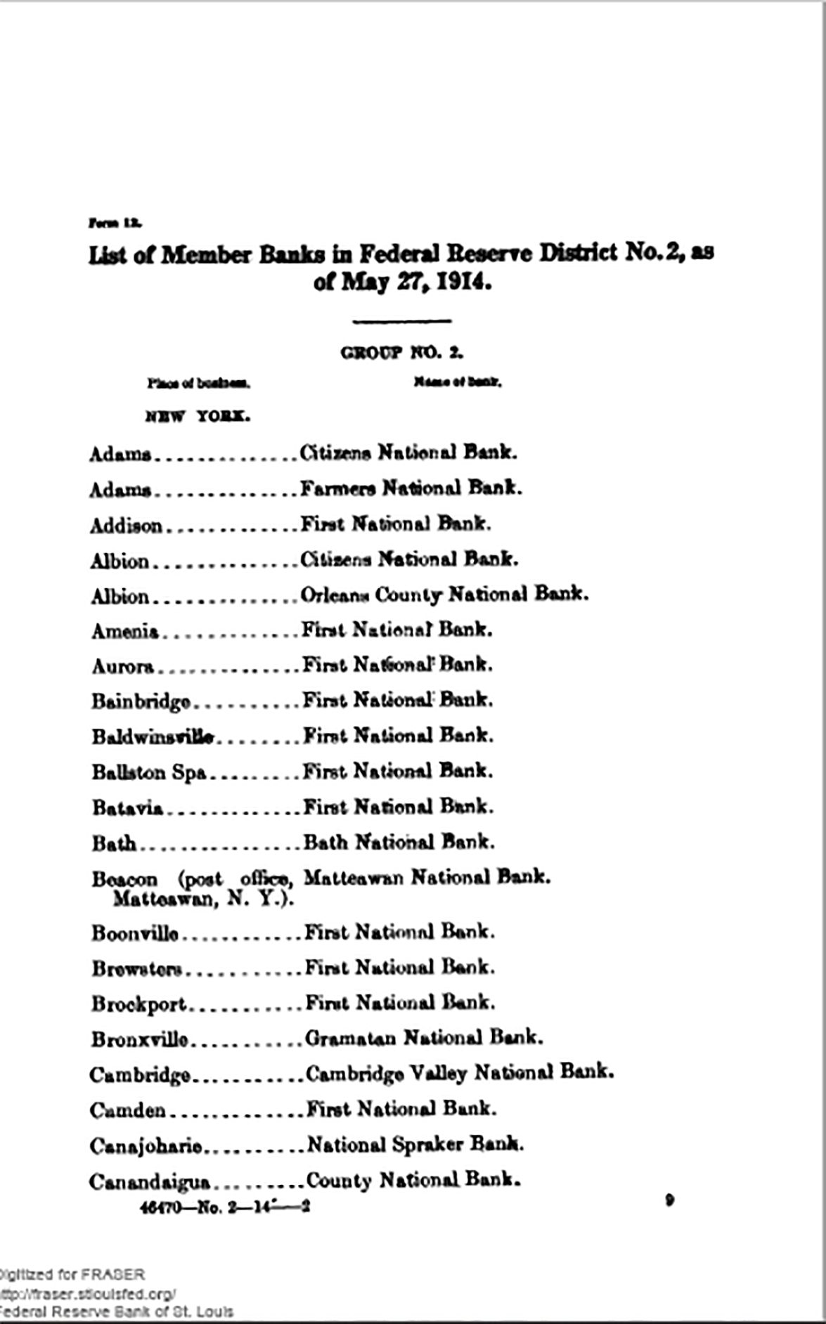 Cue-Talks: The Member Banks of the FED