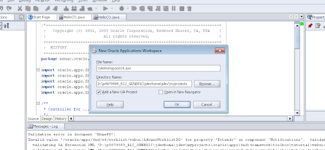 OAF Page Deployment Steps in Oracle E-business Suite