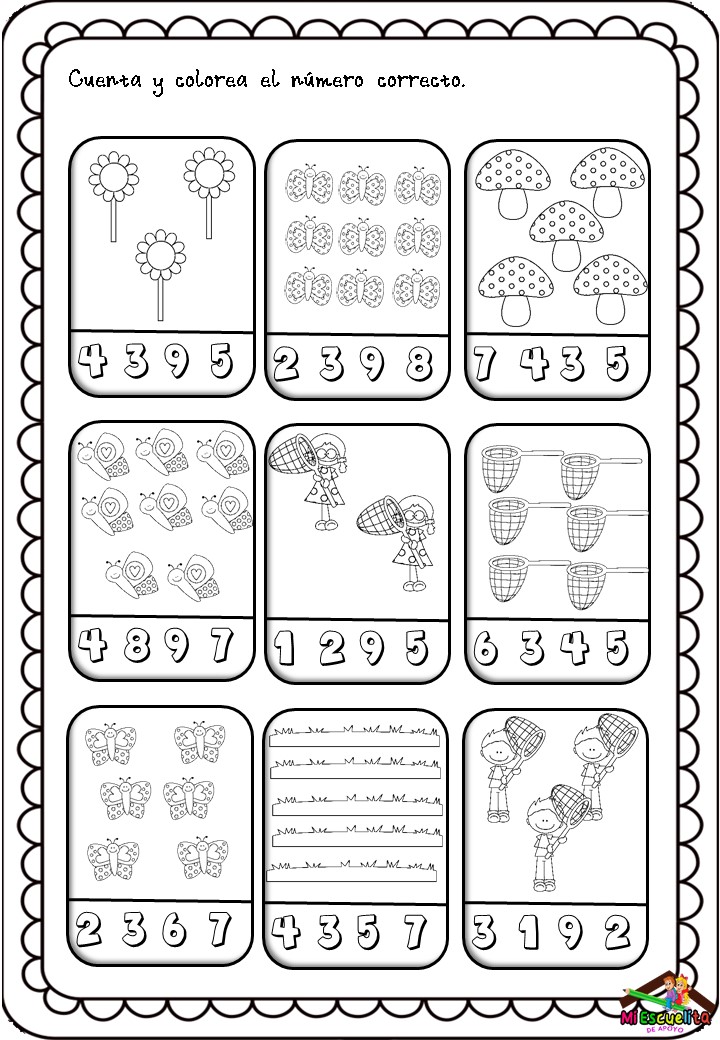 Actividades Para Repasar Los Numeros