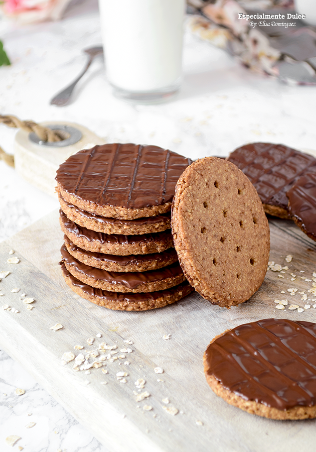 Galletas Digestive con avena y chocolate | Especialmente Dulce