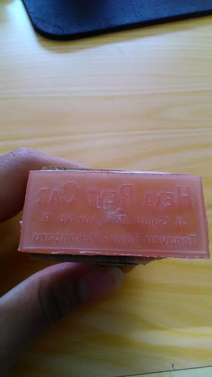 Bikin Stempel Kayu Rental Mobil ~ Print Corner