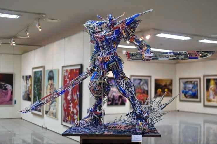 Awesome Gundam Made of Leftover GunPla Runners