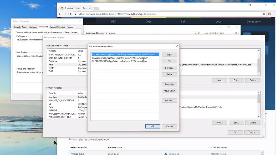 [Tech With Tim] How to Install Pygame(Windows 8 / 10)