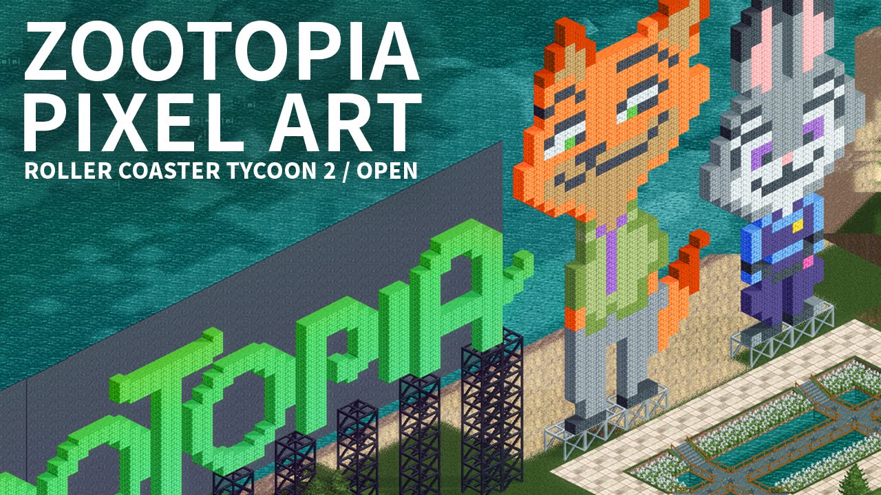 Roller Coaster Tycoon – Zootopia Pixel Art – Zootopia News Network