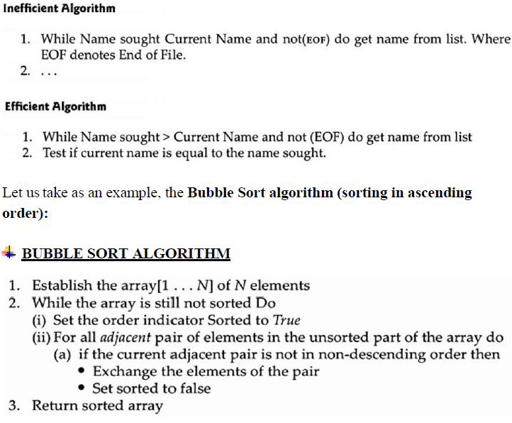 Shweta Joshi: Efficiency Of Algorithms