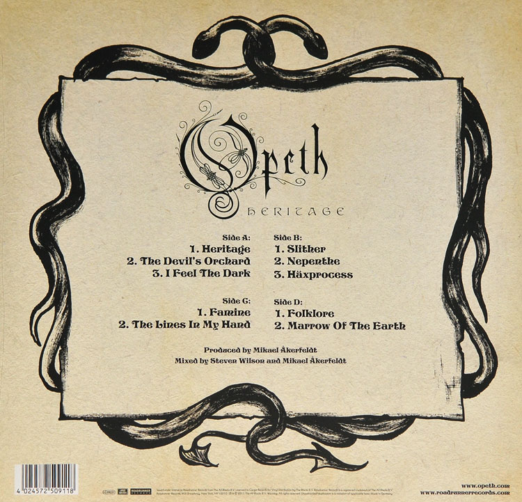 Classic Rock Covers Database: Opeth - Heritage (2011)