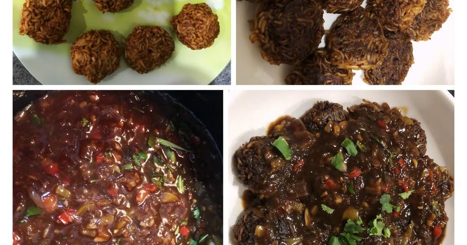 Yuvika's Kitchen: Noodle Disc Manchurian