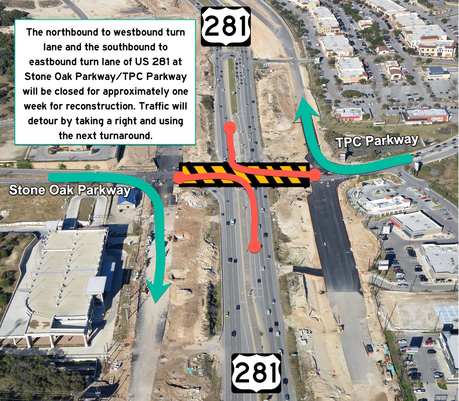 Go Ahead!: US 281 Project Milestone: Traffic Switch In Both Directions