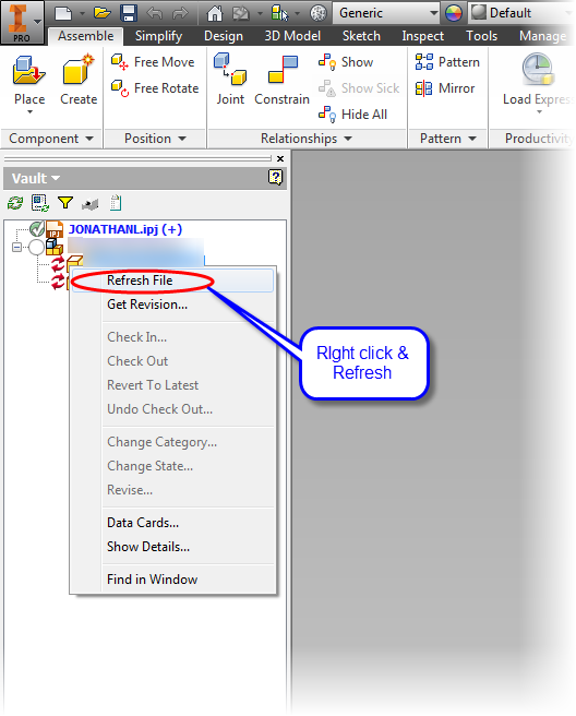 Right click to rename the files