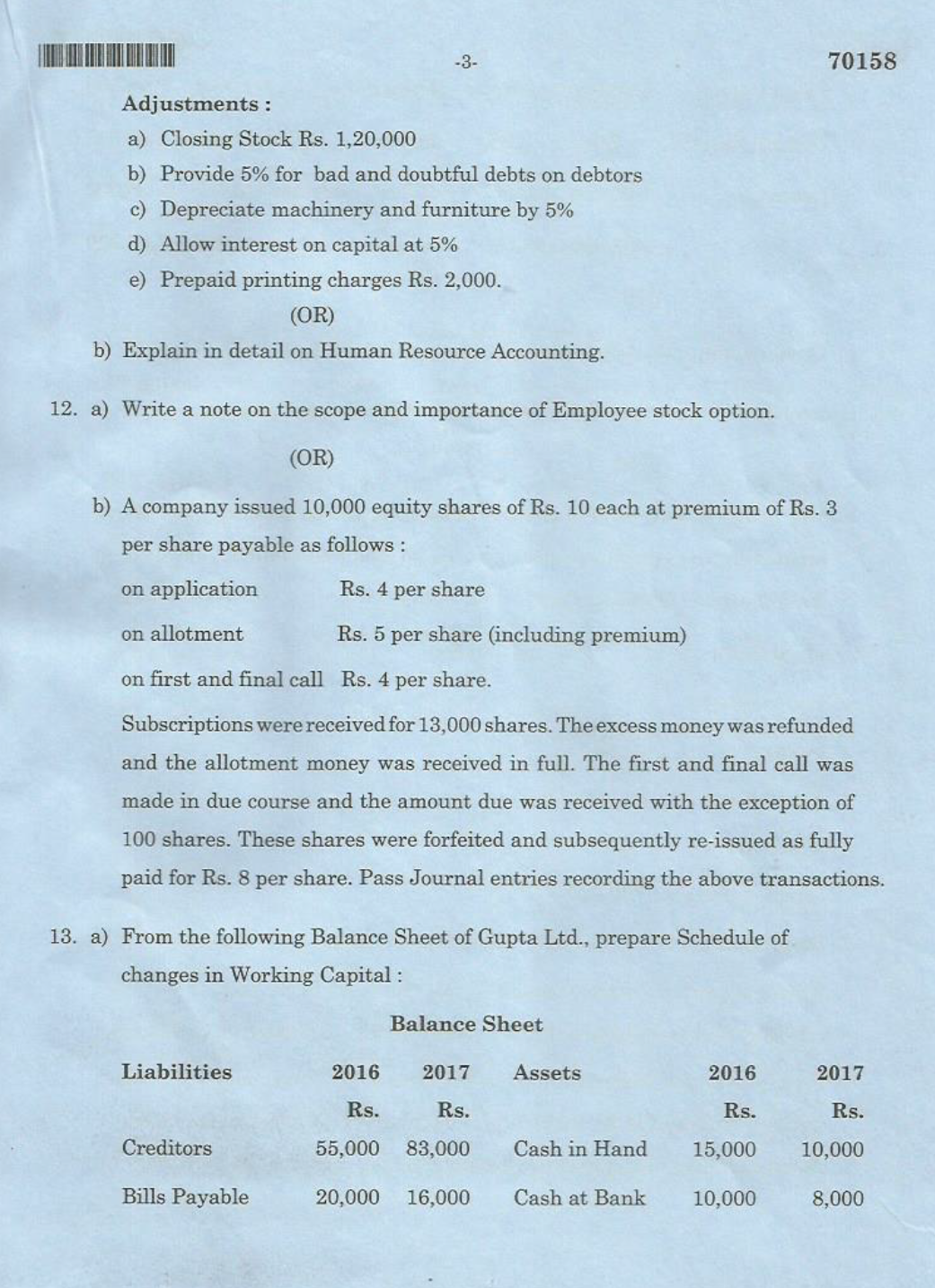 Anna University BA5103 Accounting for Management Nov Dec 2019 Question ...
