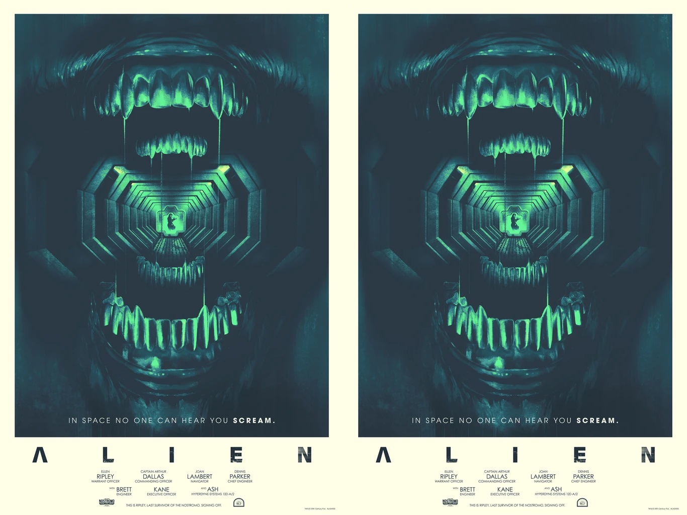 The Blot Says...: Alien Screen Print by Matt Griffin x Bottleneck Gallery