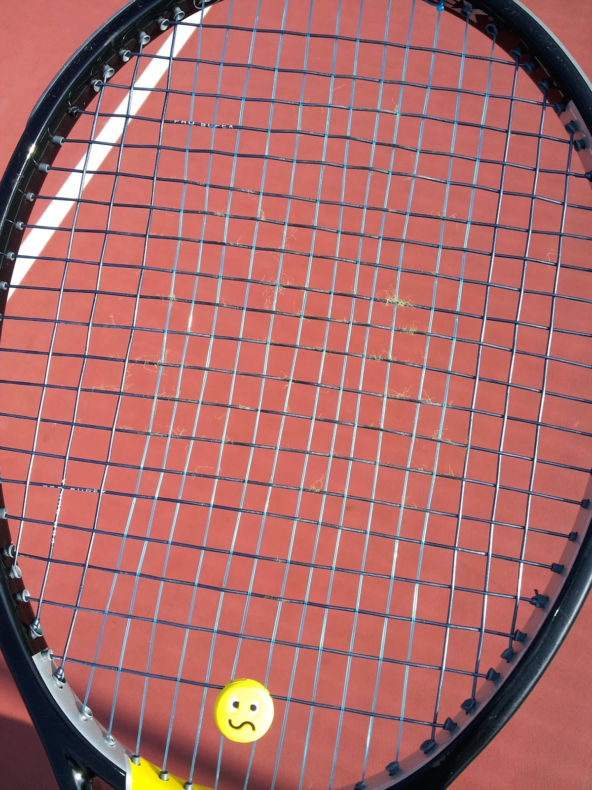 Unorthodox Stringing: Fishing Line + Syn Gut Hybrid in Black Ace 98