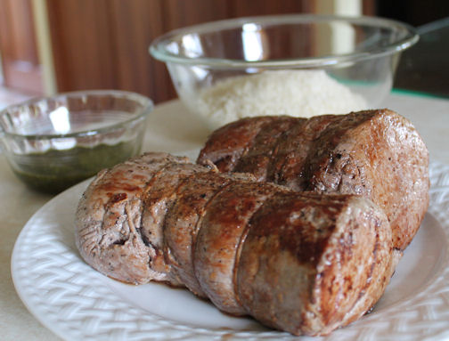 Pesto Encrusted Beef Tenderloin