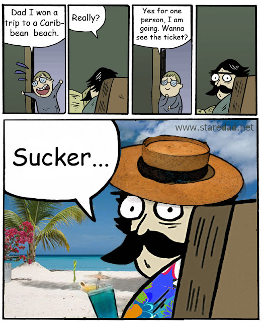 Stare Dad Comics: Don't wanna be there when Stare Dad gets it.