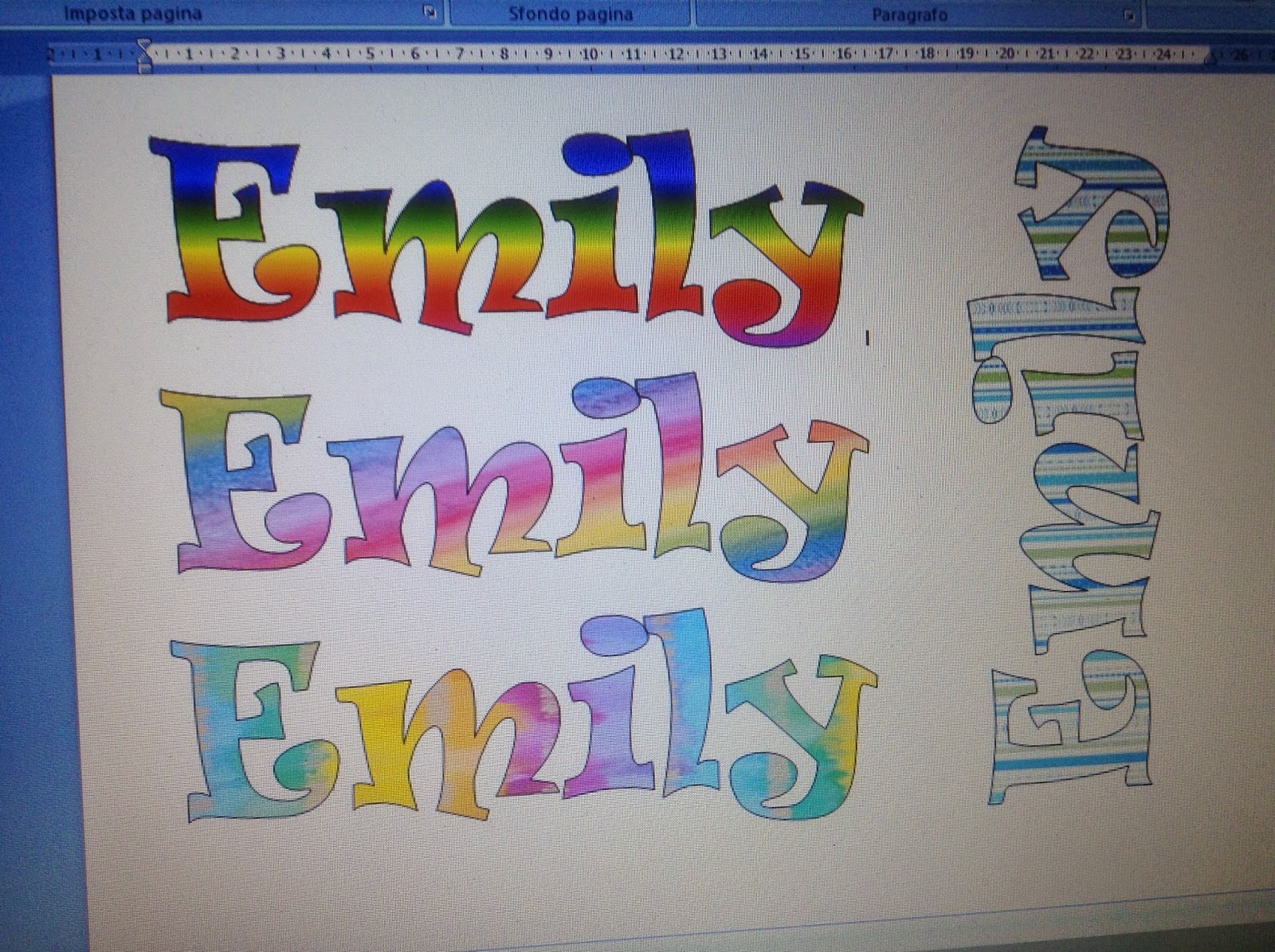 MaestraEmily: COME CREARE LE SCRITTE... CON WORD!