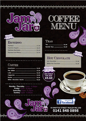 Jam Jar : Jam Jar: The Menus & Info!