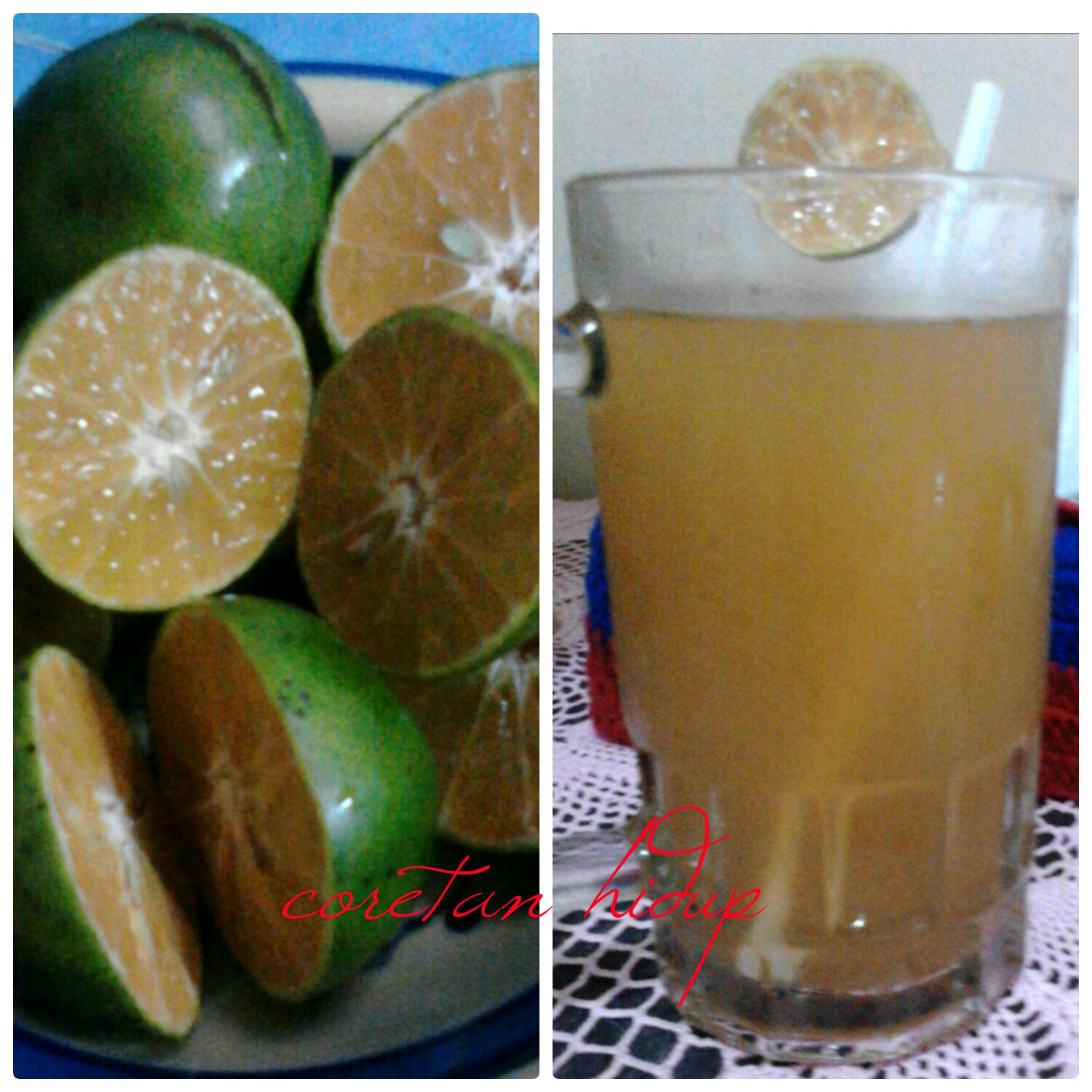 CORETAN HIDUP: Teh sejuk limau manis