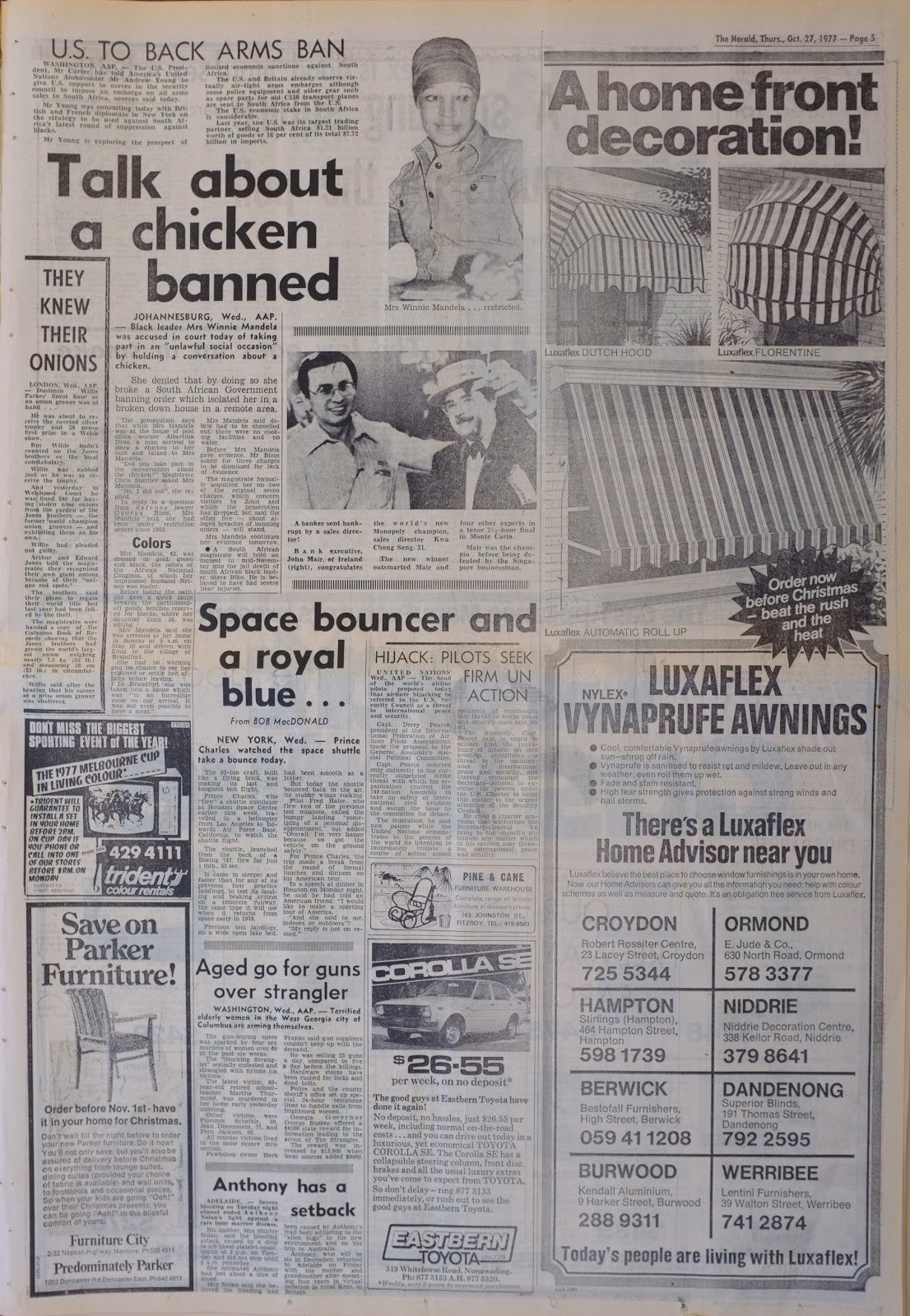 1970s and 80s Newspaper Movie Clippings: The Herald 27 Oct 77: pages 1-24