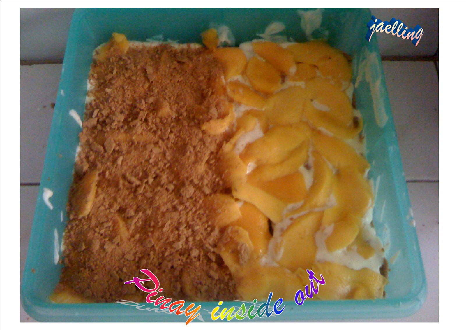 No Bake Mango-Oreo Graham Cake : PINAYs' EASY RECIPE