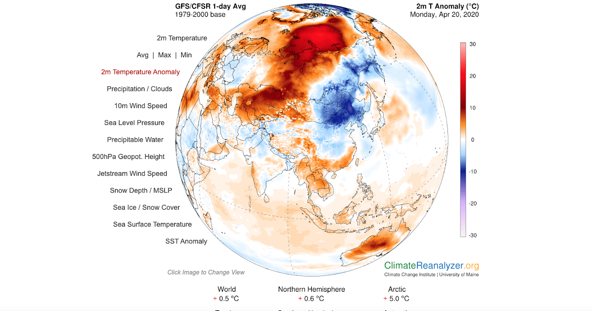 Seemorerocks: Climate Reanalyzer shows Arctic temperatures 5 degrees ...