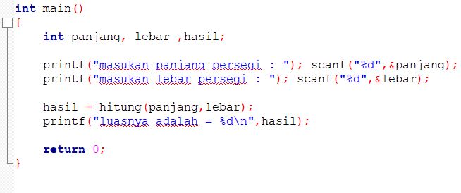 Contoh jenis parameter algoritma pemograman dan source code nya