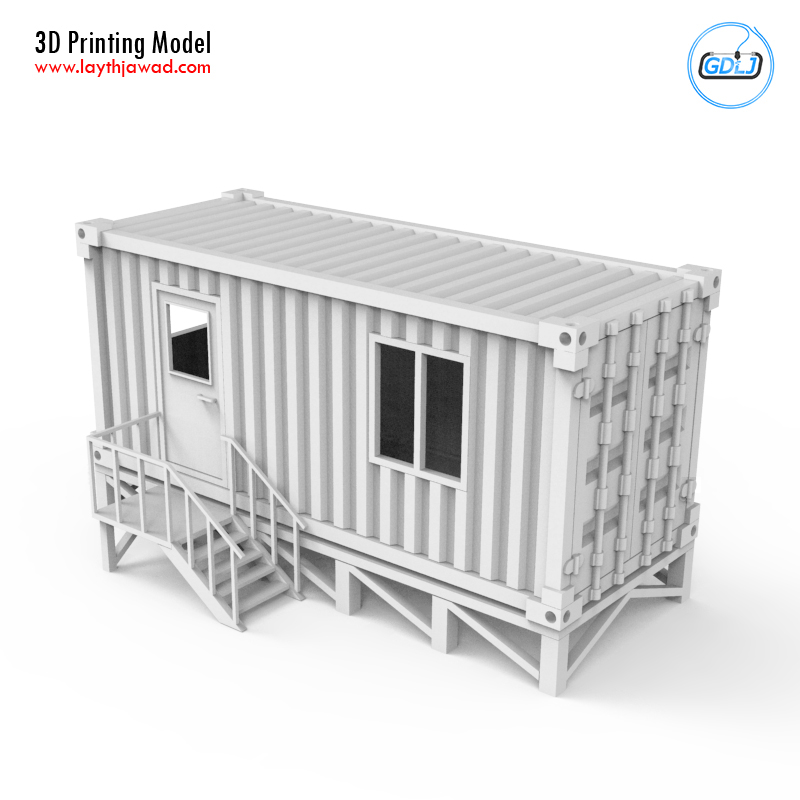 Portable Office Container 3D Printing Model | Layth Jawad