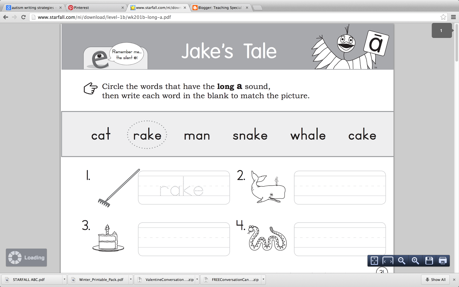 Starfall Download Center {Literacy Freebies!} - Teaching Special Thinkers
