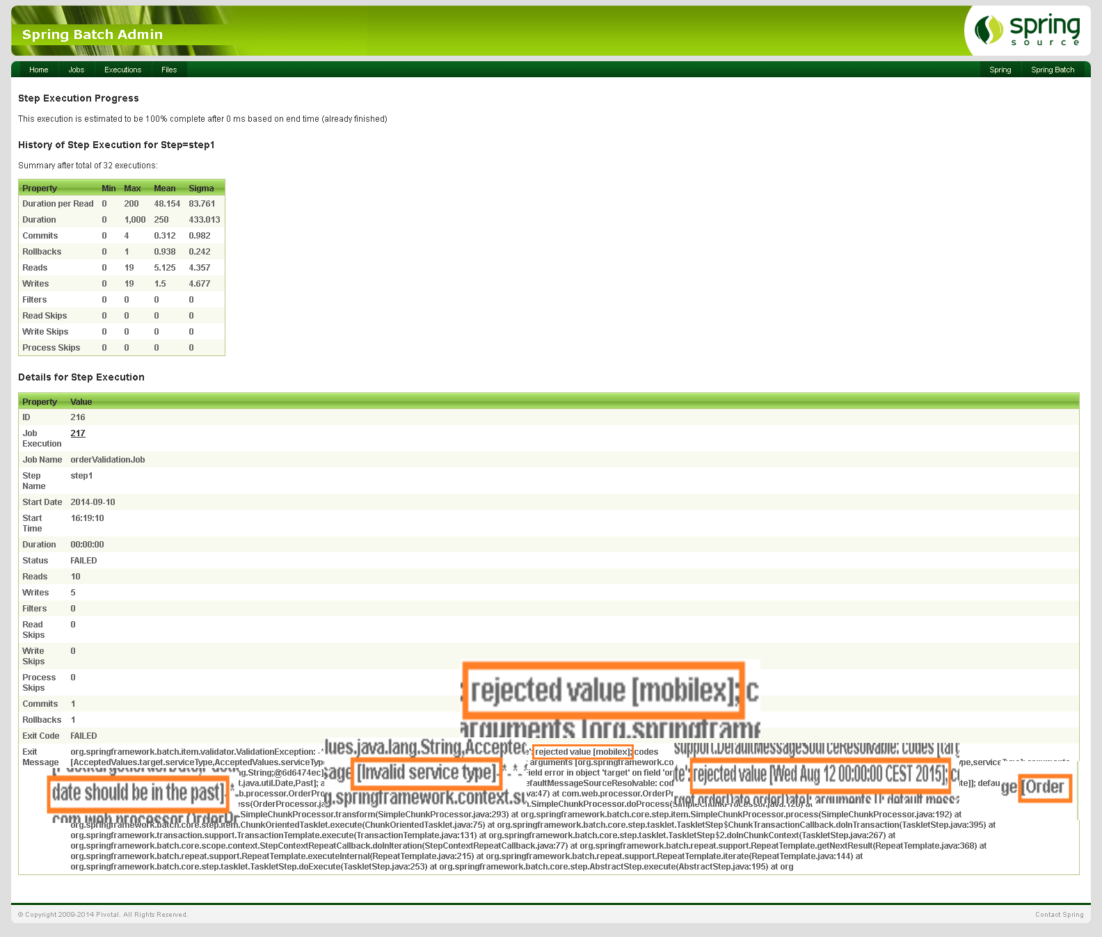 Spring Batch: Validate Input data