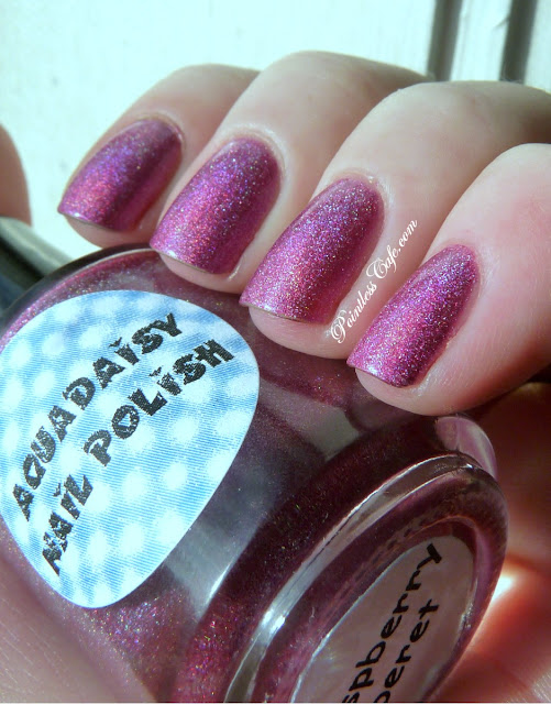 AquaDaisy Raspberry Beret - Swatches and Review | Pointless Cafe