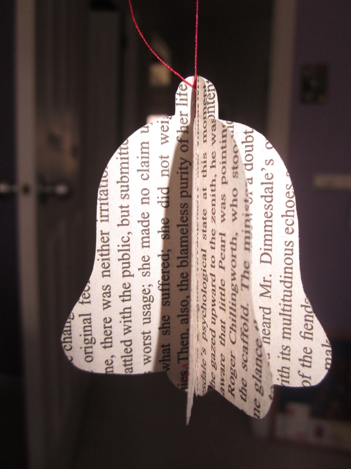 Drawing near: Christmas in March: Book Page Ornaments