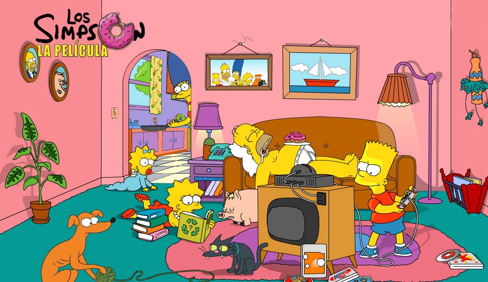 FONDOS DE LOS SIMPSON: casa de los simpson