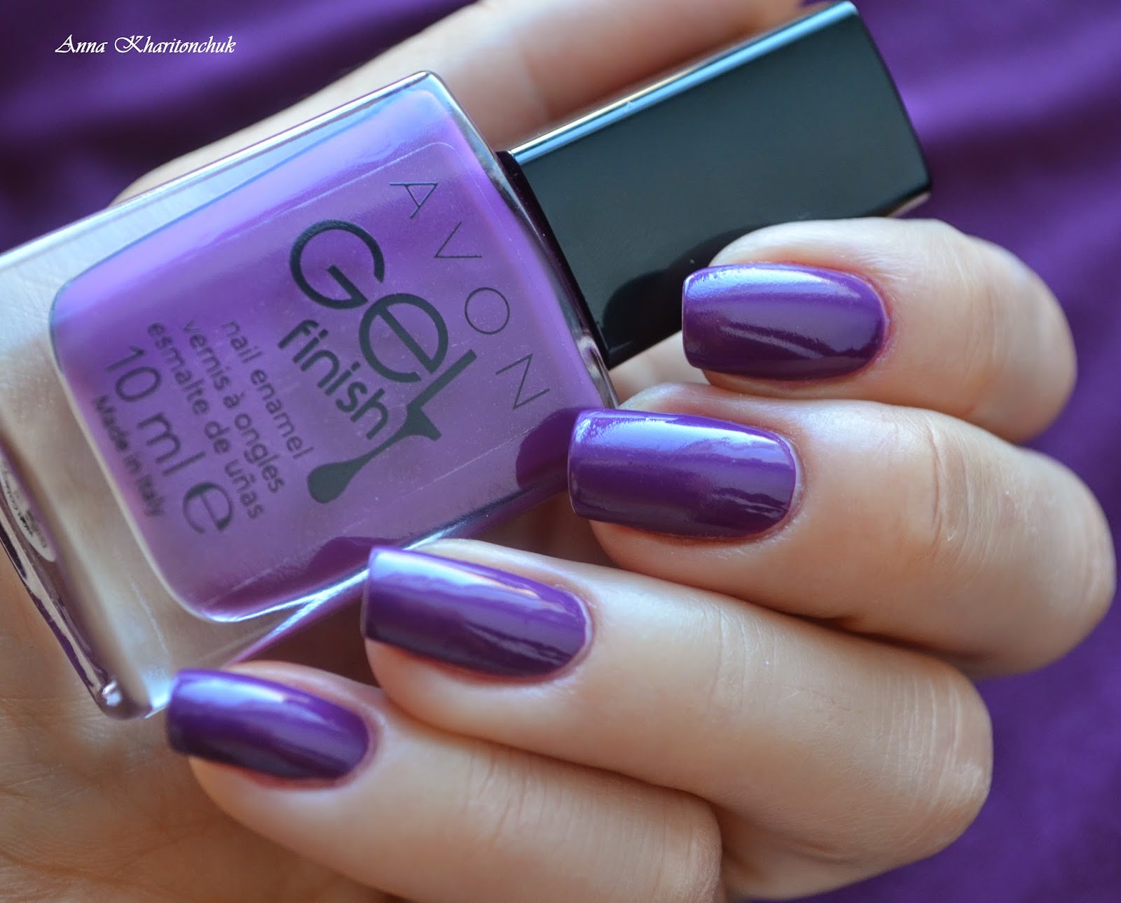 Лаколюб, лакоман и лакофан :): Avon Gel Finish Purplicious