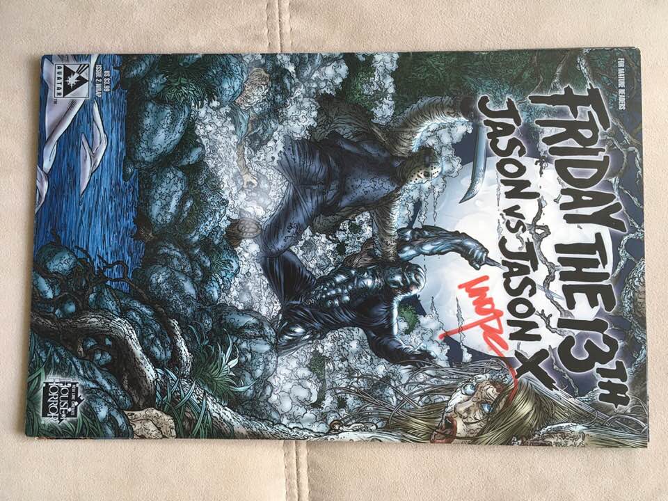 POP CULTURE SHOP: FRIDAY THE 13TH JASON VS JASON X COMIC BOOK SIGNED ...