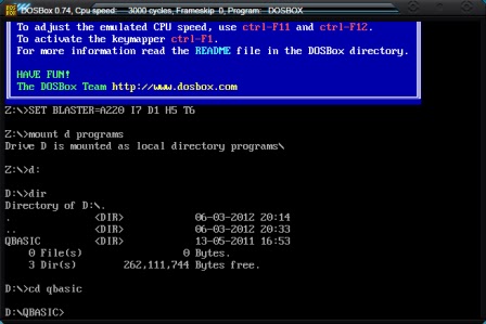 Menjalankan Program QBasic Dengan DOSBox di Windows 7 64 bit ~ Fikri ...