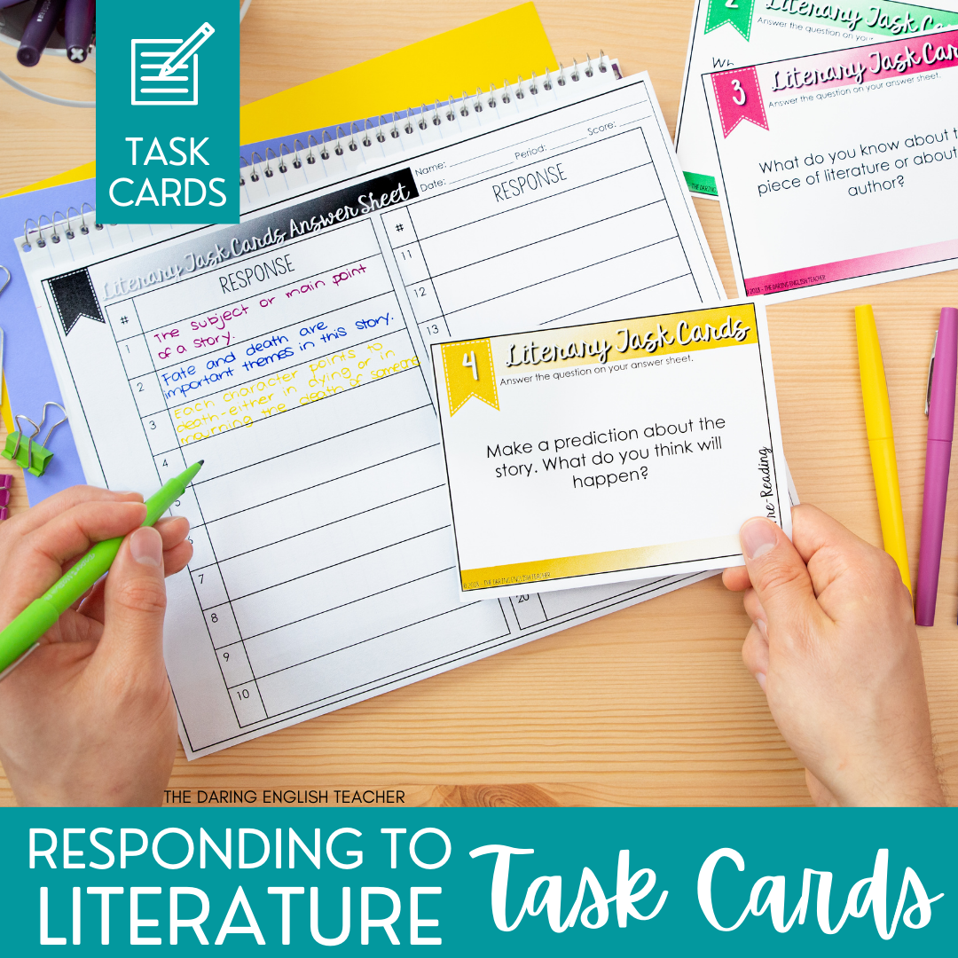 Using Task Cards in the Secondary ELA Classroom - The Secondary English ...