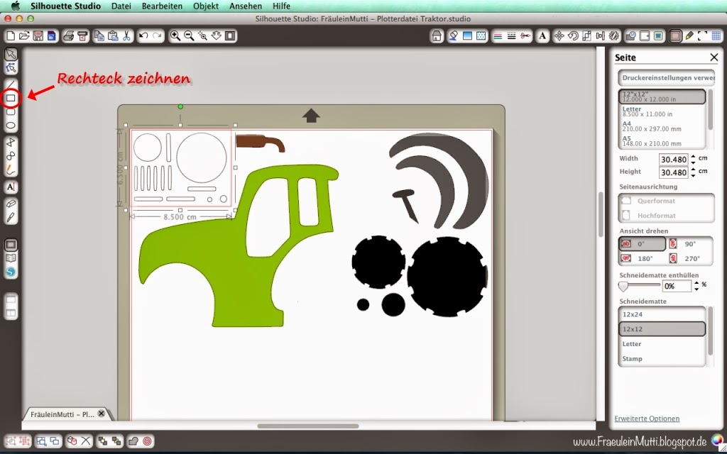 FräuleinMutti: Plotter Tutorial #2: Wie schneide ich ein Motiv?