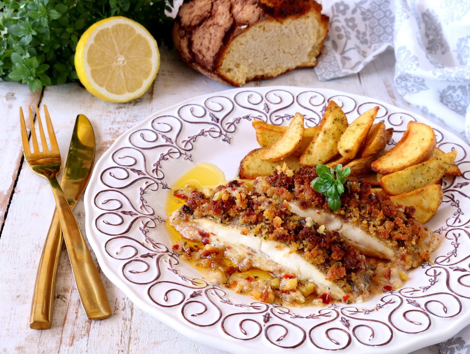 Nárwen's Cuisine - Sabores do Mundo : Solha no Forno com Crumble de ...