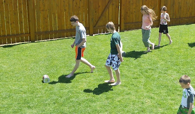 Almost Unschoolers: Homemade Ice Cream Relay