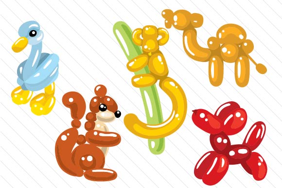 Balloon Animals - Free Graphics | Free SVG Cutting Files