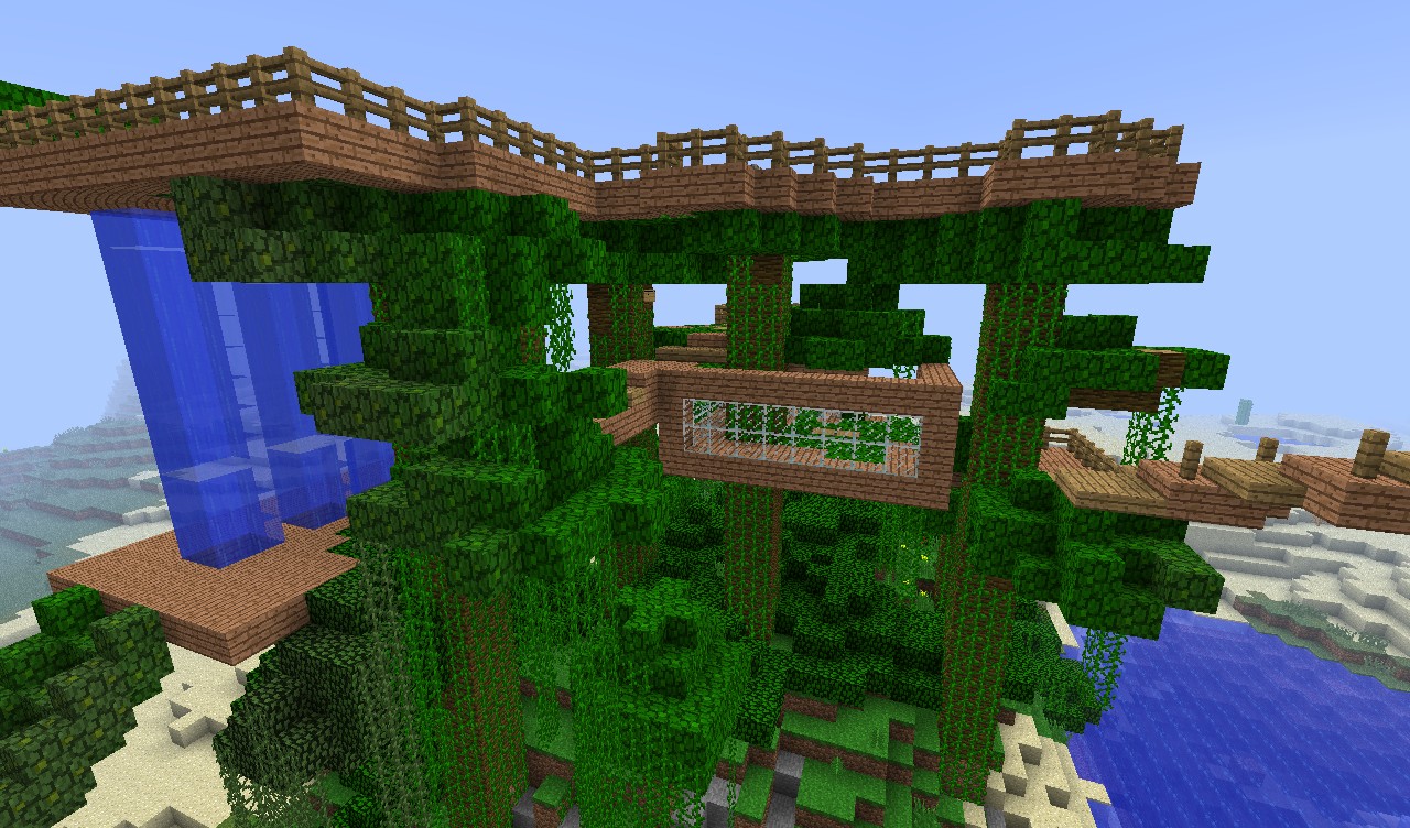 Biggest Treehouse In Minecraft | Architecture House