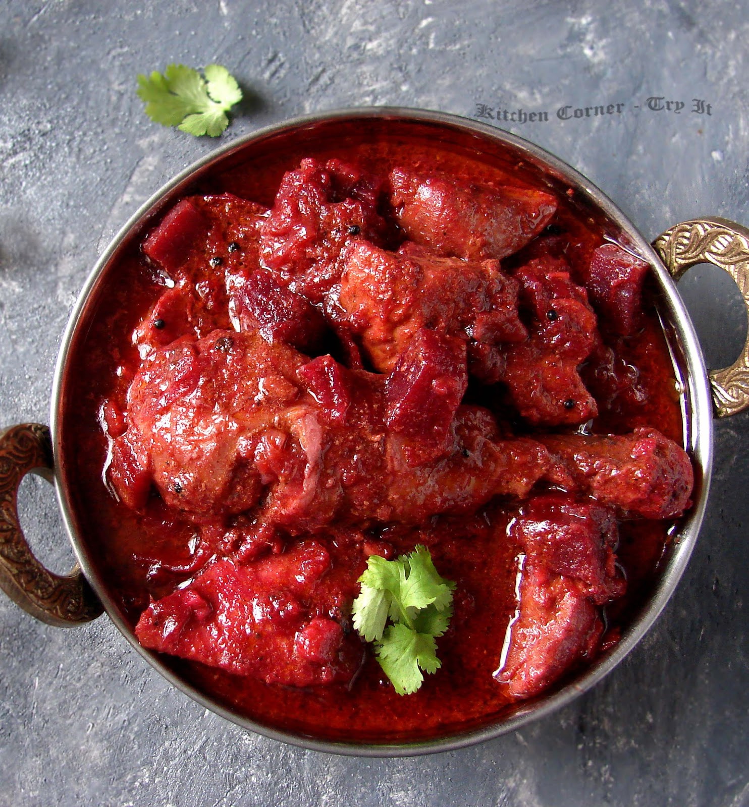 Murgh Chukandar/Beetroot Chicken