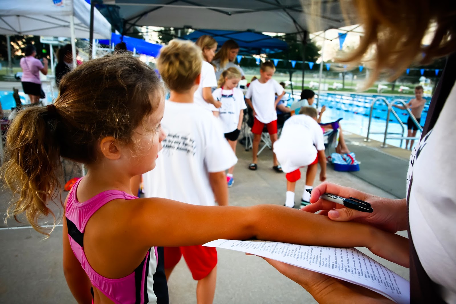 Days To Remember: Today's Swim Meet - They got to swim!!!