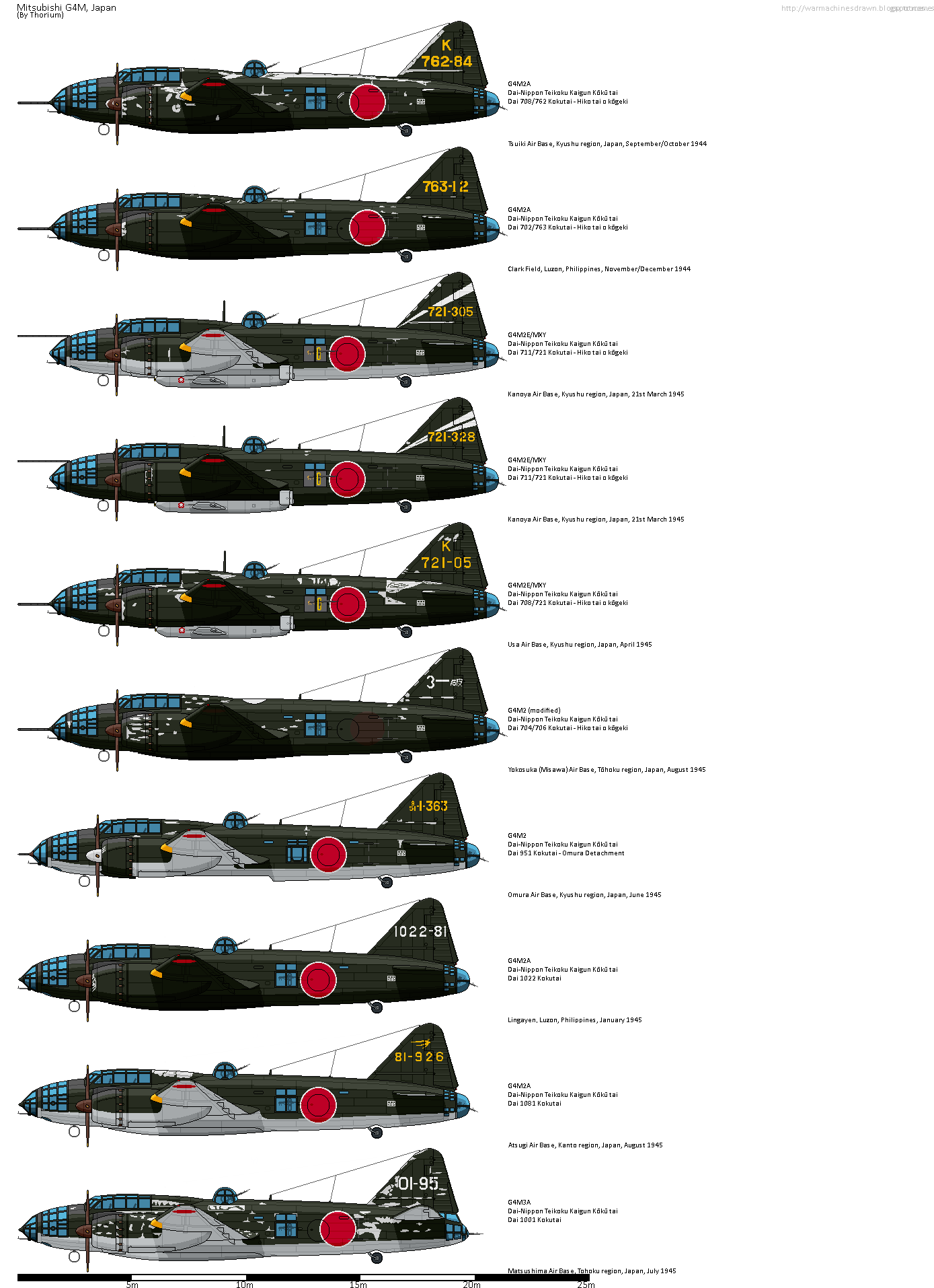 War Machines Drawn: Mitsubishi G4M, part four