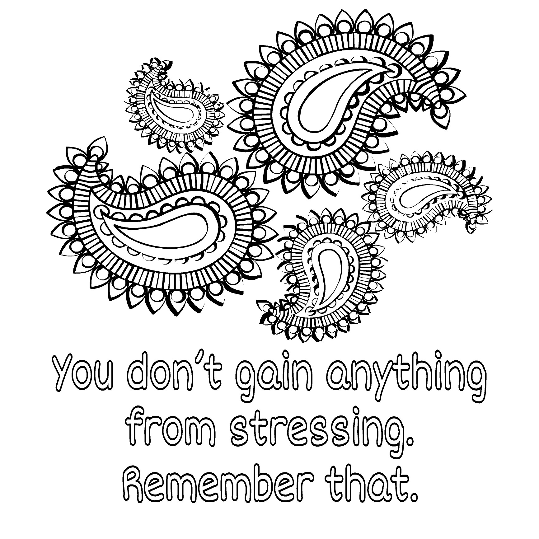 Animations a2z: Motivational quotes coloring pages
