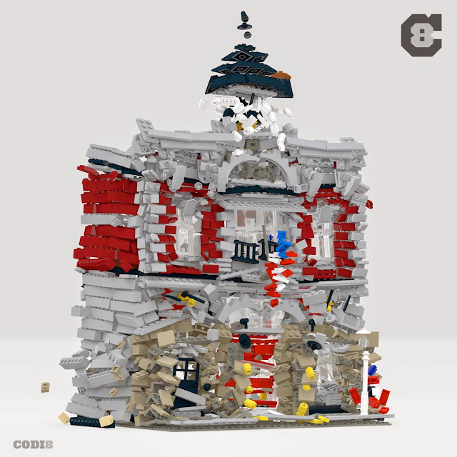 CODi8: LEGO® Fire Brigade 10197 Explosion in Slow Motion