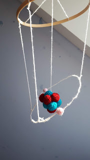 Adventures into Anatomical Crochet: Carbon atom mobile