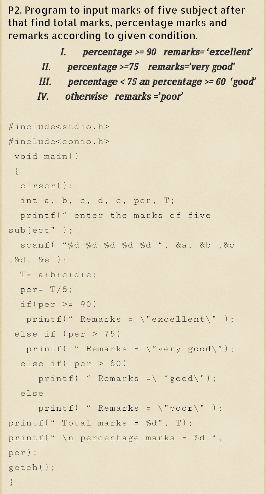 C language - By A step Up : Practice program ( decision making )