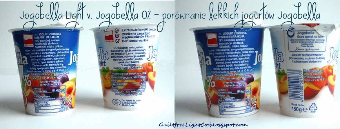 Jogobella II generacji czyli porównanie Jogobelli Light do Jogobelli 0%