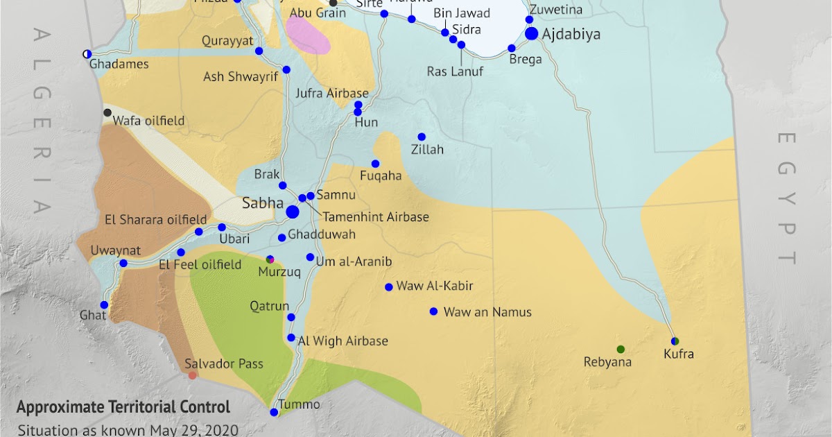 Libyan Civil War Map & Timeline - May 2020 - Political Geography Now